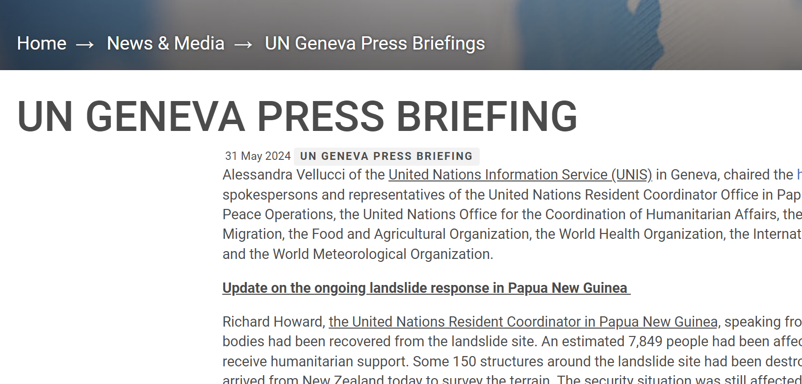 UN Geneva web style guide | The United Nations Office at Geneva