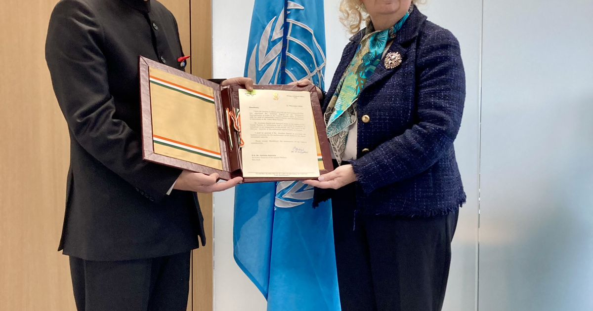 New Permanent Representative of India Presents Credentials to the ...