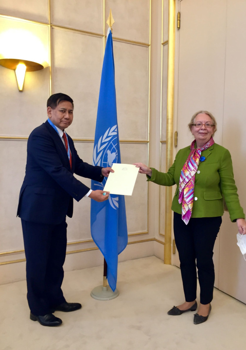 New Permanent Representative Of Myanmar Presents Credentials To The