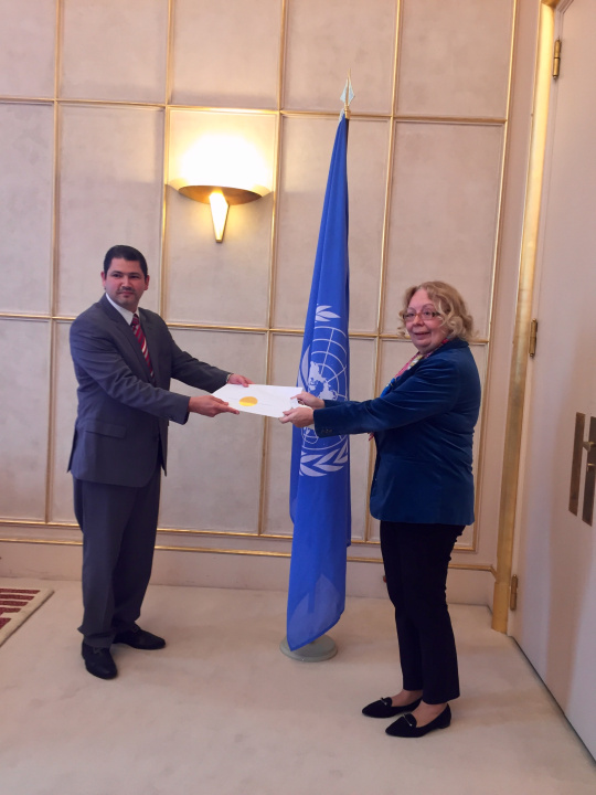 New Permanent Representative Of Cuba Presents Credentials To The