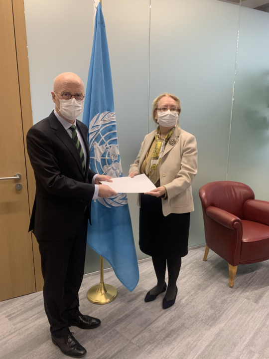 New Permanent Representative of Ireland Presents Credentials to the ...